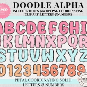 Retro Boho Checker Doodle Alphabet PNG |groovy 70s Retro Clipart ...