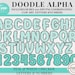 Checker Doodle Alphabet Bundle |checker Retro Font Letters & Clipart ...