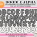 Checker Doodle Alphabet Bundle |checker Retro Font Letters & Clipart ...