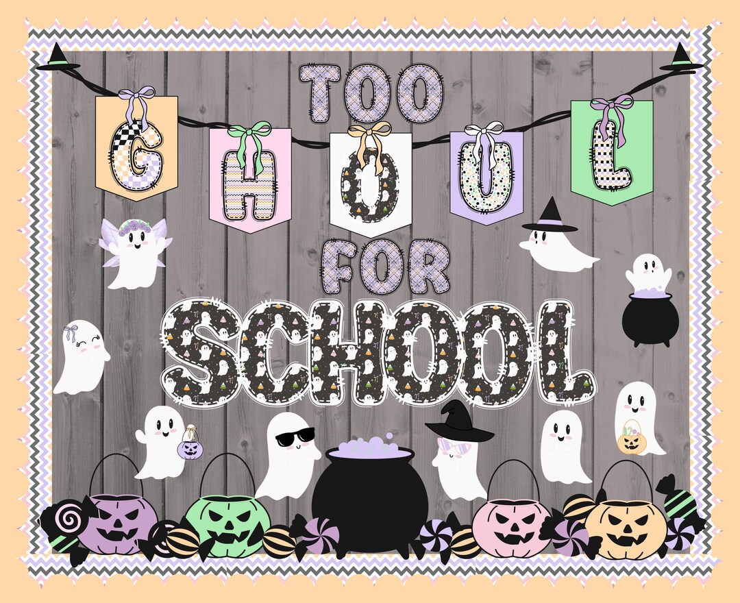 Pastel Halloween Fall Classroom Decor Bundle| Spooky Cute Ghost ...