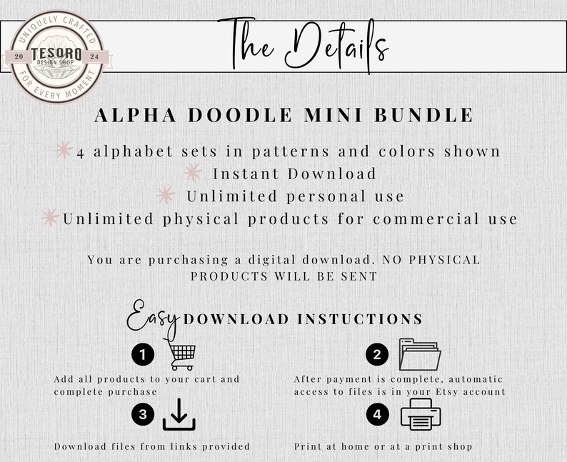 Checker Doodle Alphabet Bundle |black & White Letters |retro Font ...