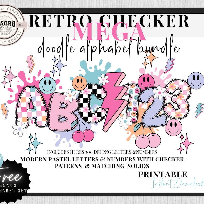 Doodle Letters - Etsy