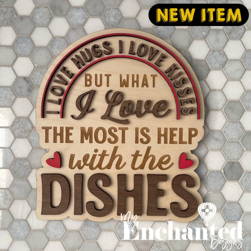 Wash Dishes Sign - Etsy