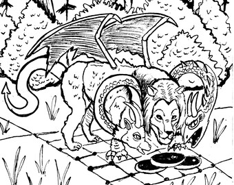 Chimera Coloring Pages