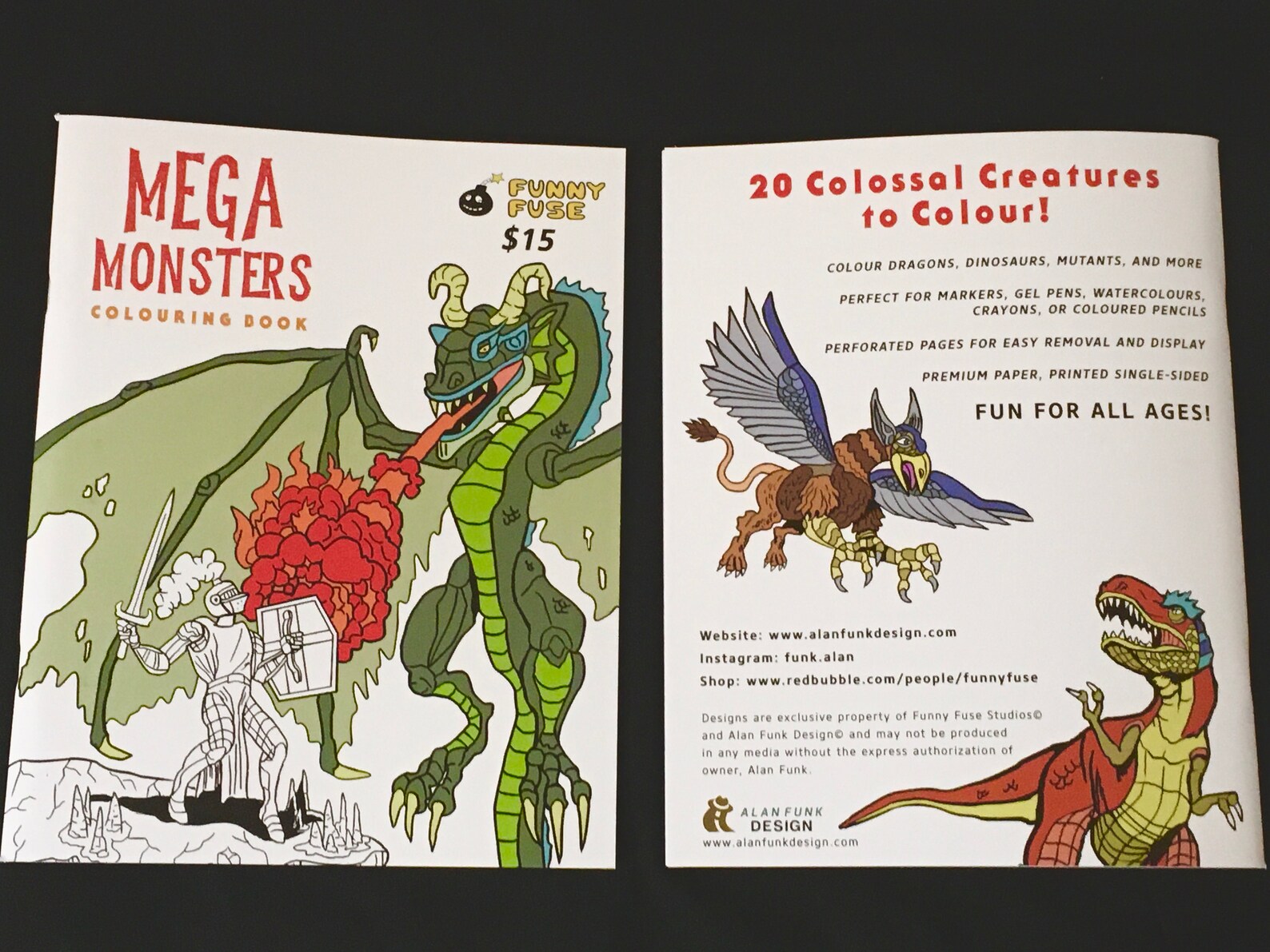 Mega Monsters Colouring Book - Etsy