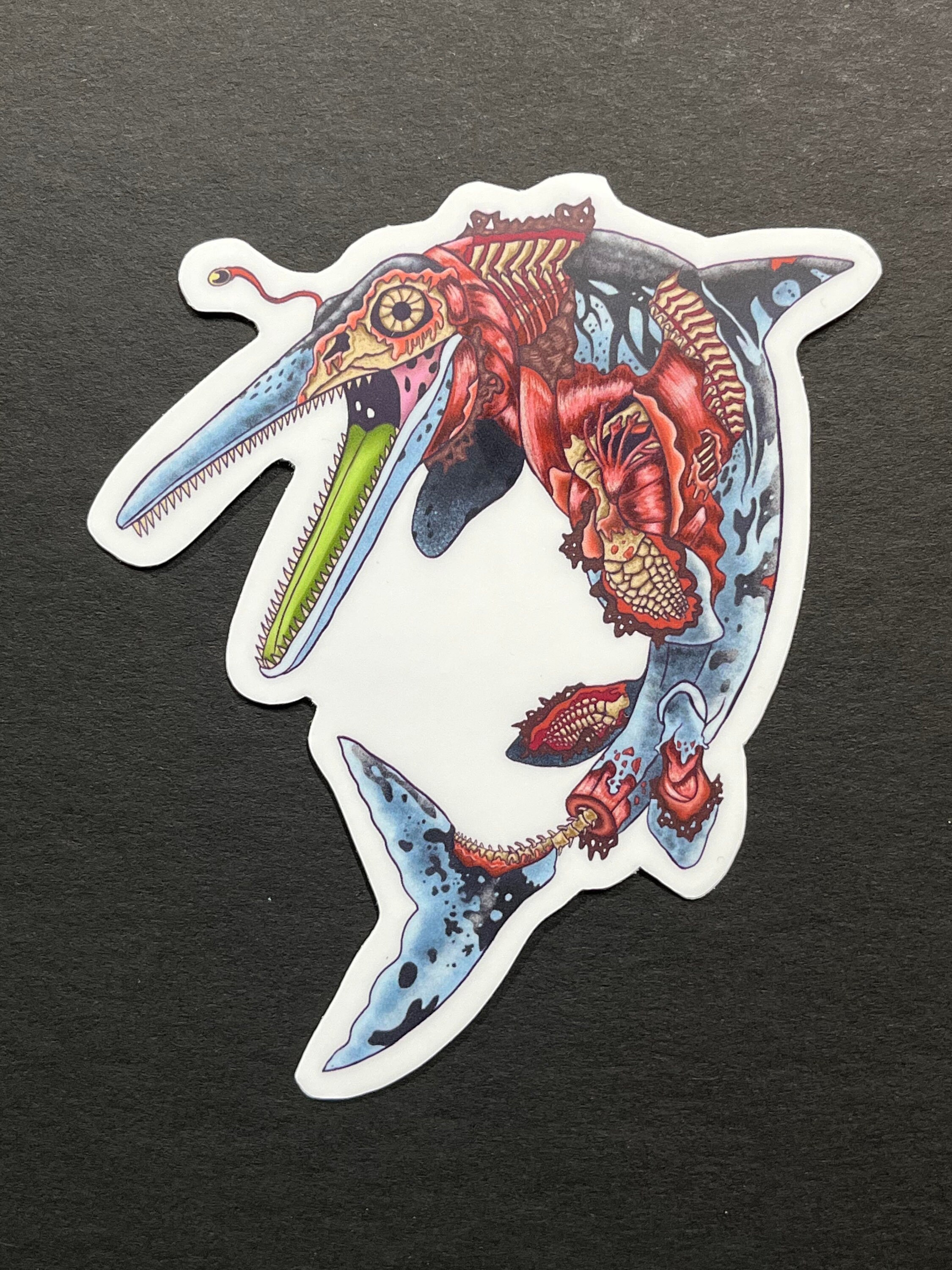 Zombie Sea Monsters, Stickers,mosasaurus, Plesiosaur, Ichthyosaurus ...