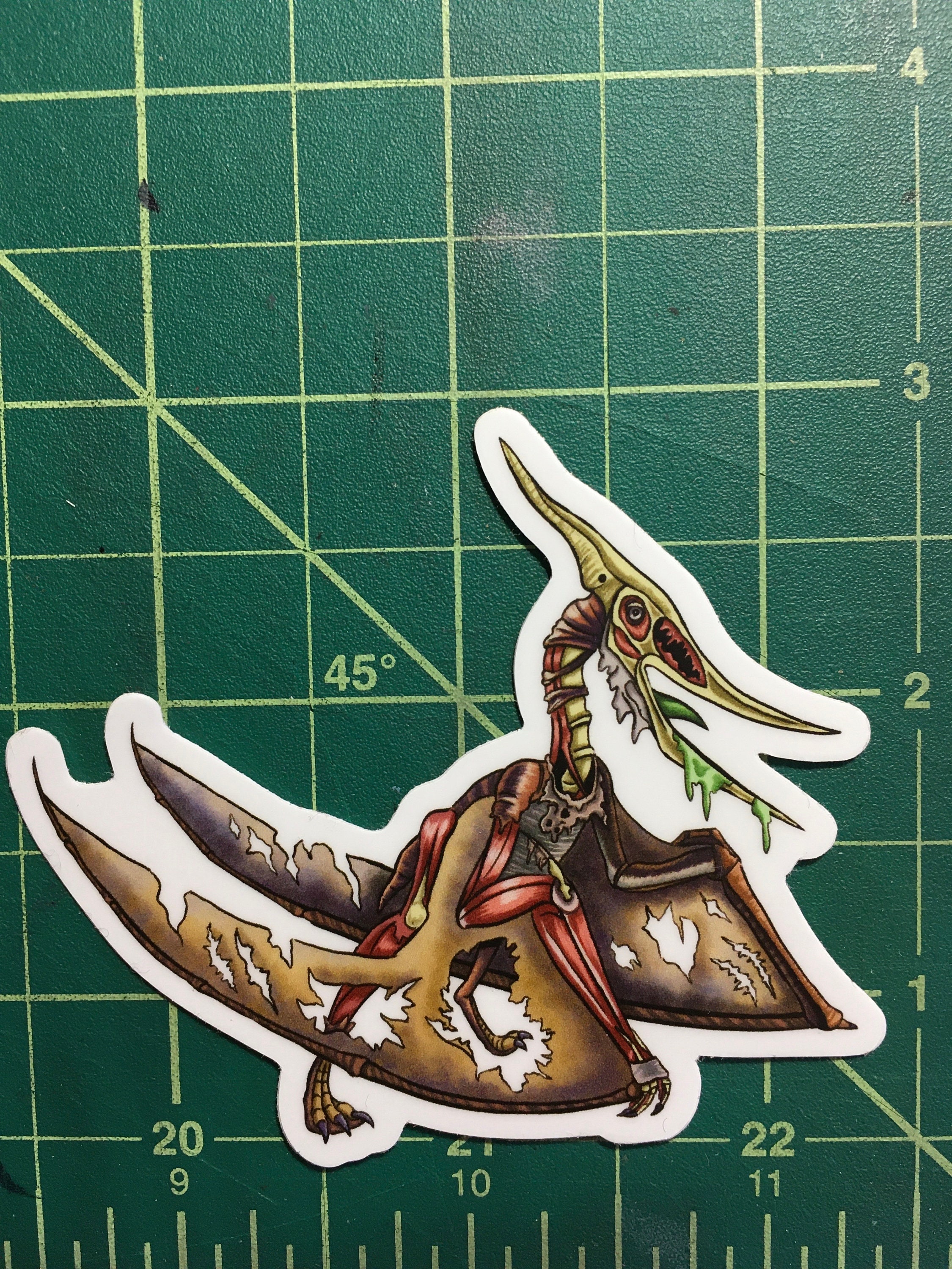 Zombie Pteranodon Sticker - Etsy