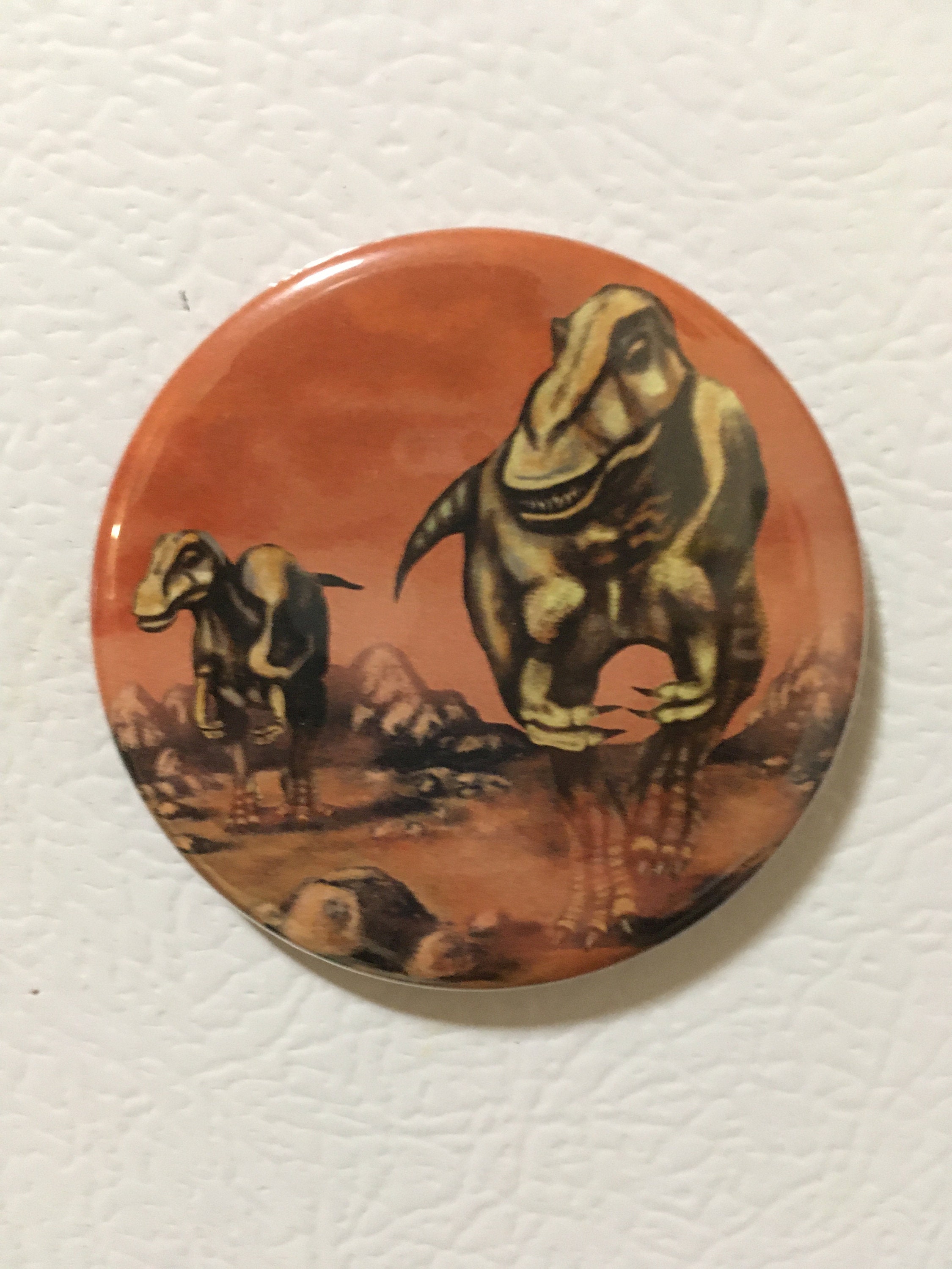 T Rex Hunters Magnet, Dinosaur Magnet, Paleo Art, Animal Art, Fridge ...