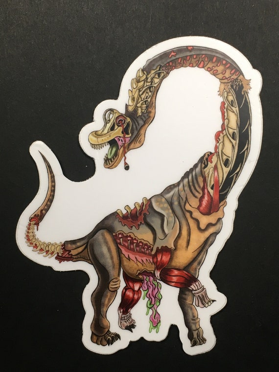 Zombie Brachiosaurus Zombie Brachiosaurus Sticker Zombie - Etsy