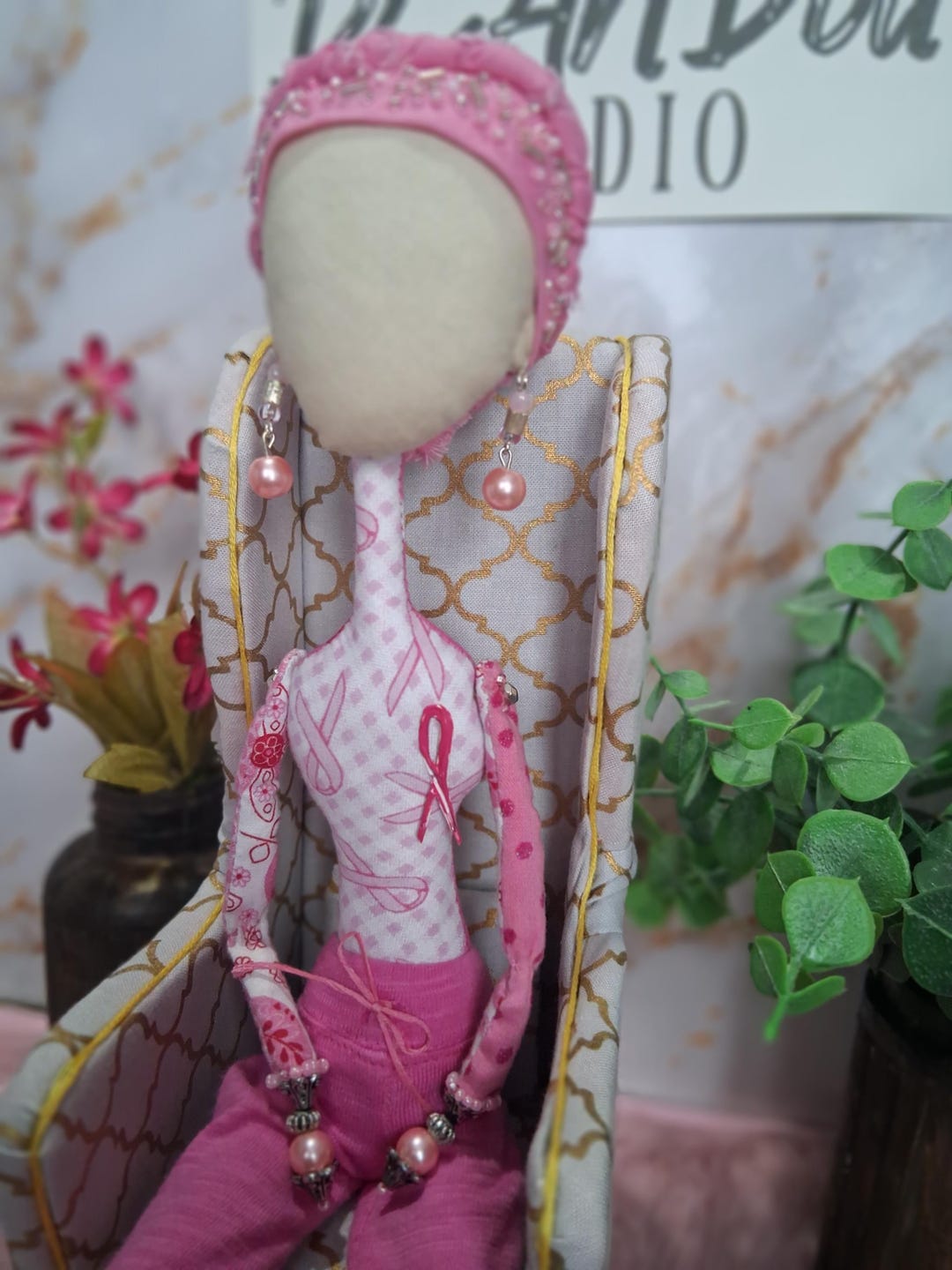 Breast Cancer Art Doll/ Oriana - Etsy