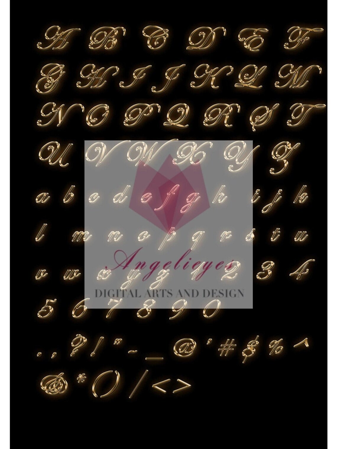 Gold Alphabet Clip Art Digital Download,hi-res Clip Art Letters ...