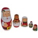 Santa Claus Mrs. Claus Reindeer Elf Wooden Nesting Dolls 6 - Etsy