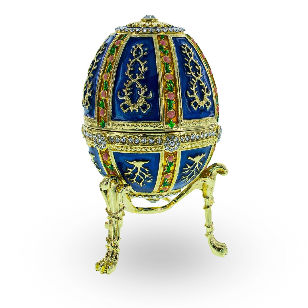 1899 Twelve Panel Royal Imperial Easter Egg in Blue Enamel - Etsy
