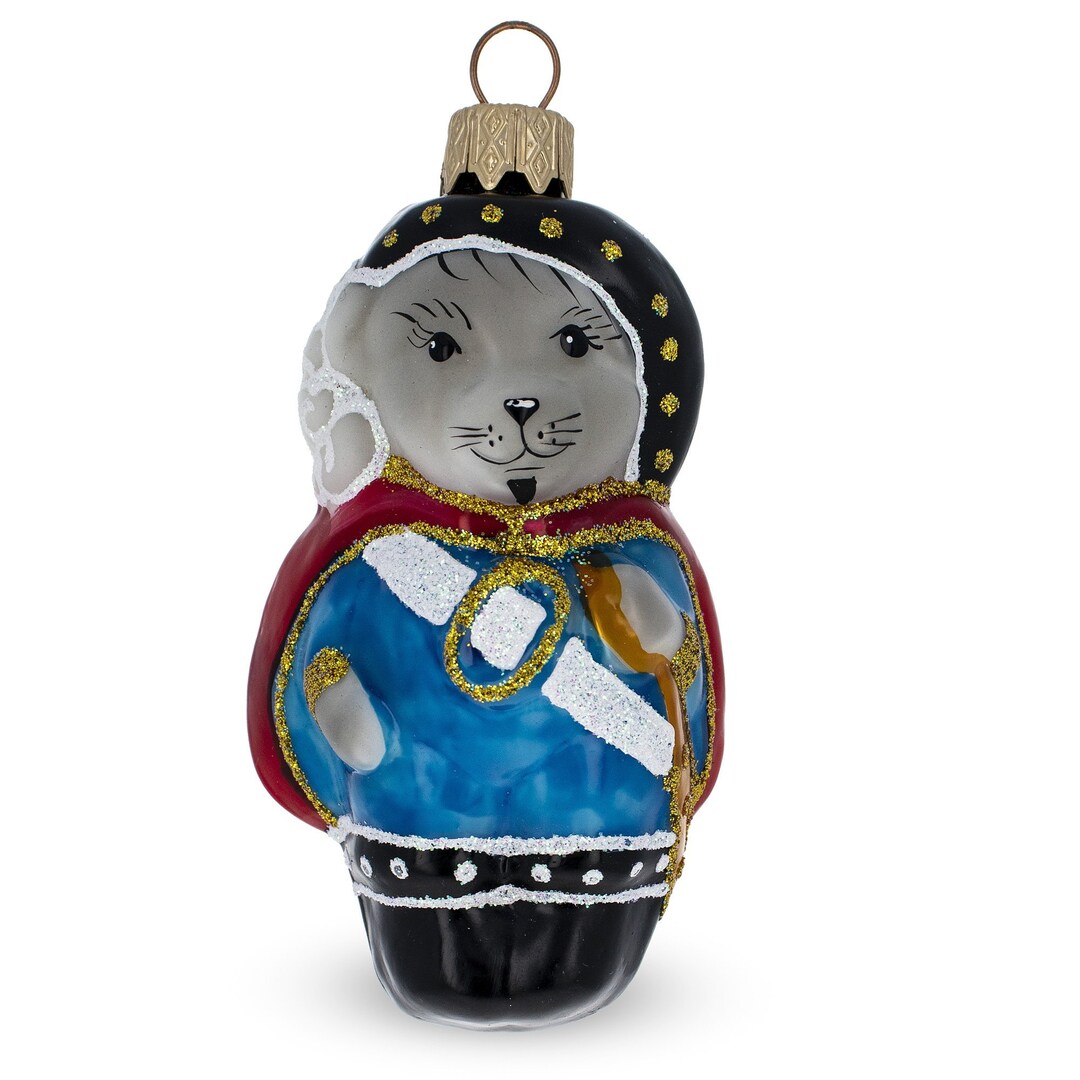Musketeer Mouse Glass Christmas Ornament - Etsy Denmark