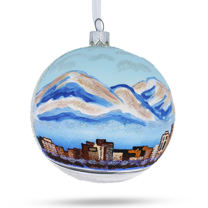 Anchorage Alaska Glass Ball Christmas Ornament 4 Inches - Etsy