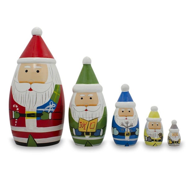 Santa Nesting Dolls - Etsy