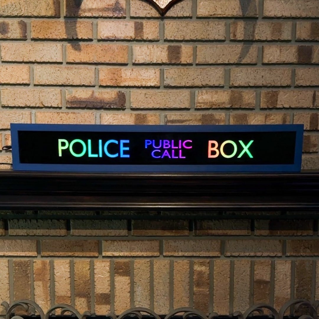 Police Public Call Box - TARDIS - Multifunction Multicolor Lighted LED ...