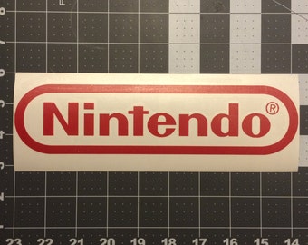 Nintendo Official Licensed Logo Decal Gold Sticker Gold