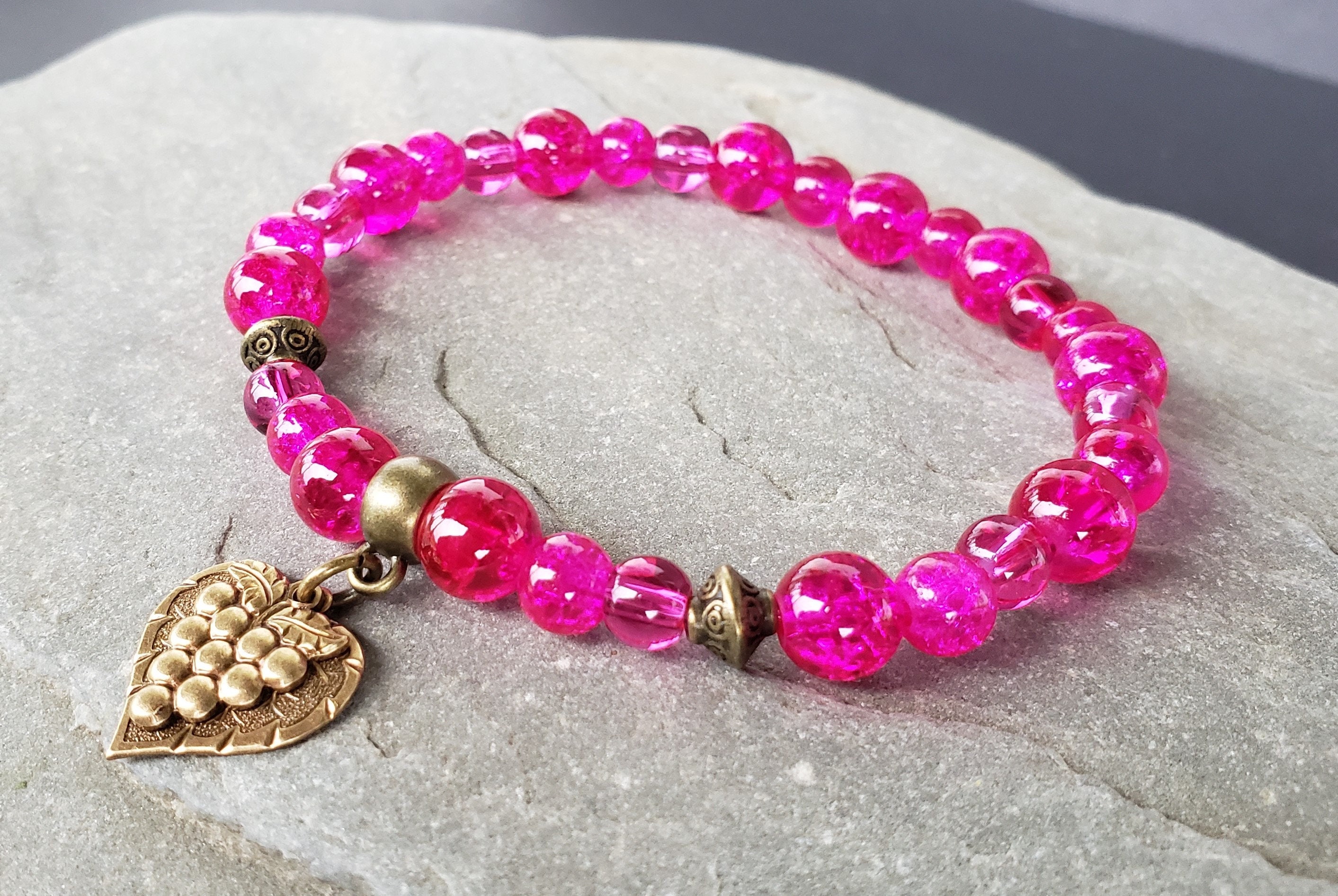 Winery Themed Bracelet Grape Bracelet Wine Lover Turquoise - Etsy UK