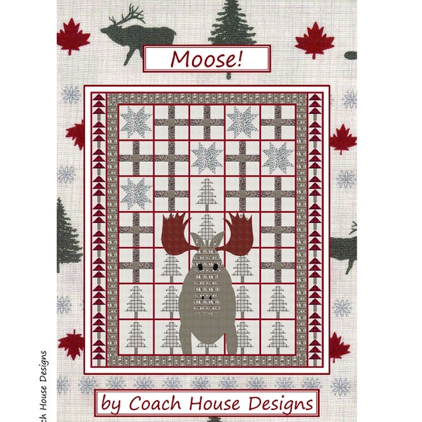 Moose Quilt - Etsy