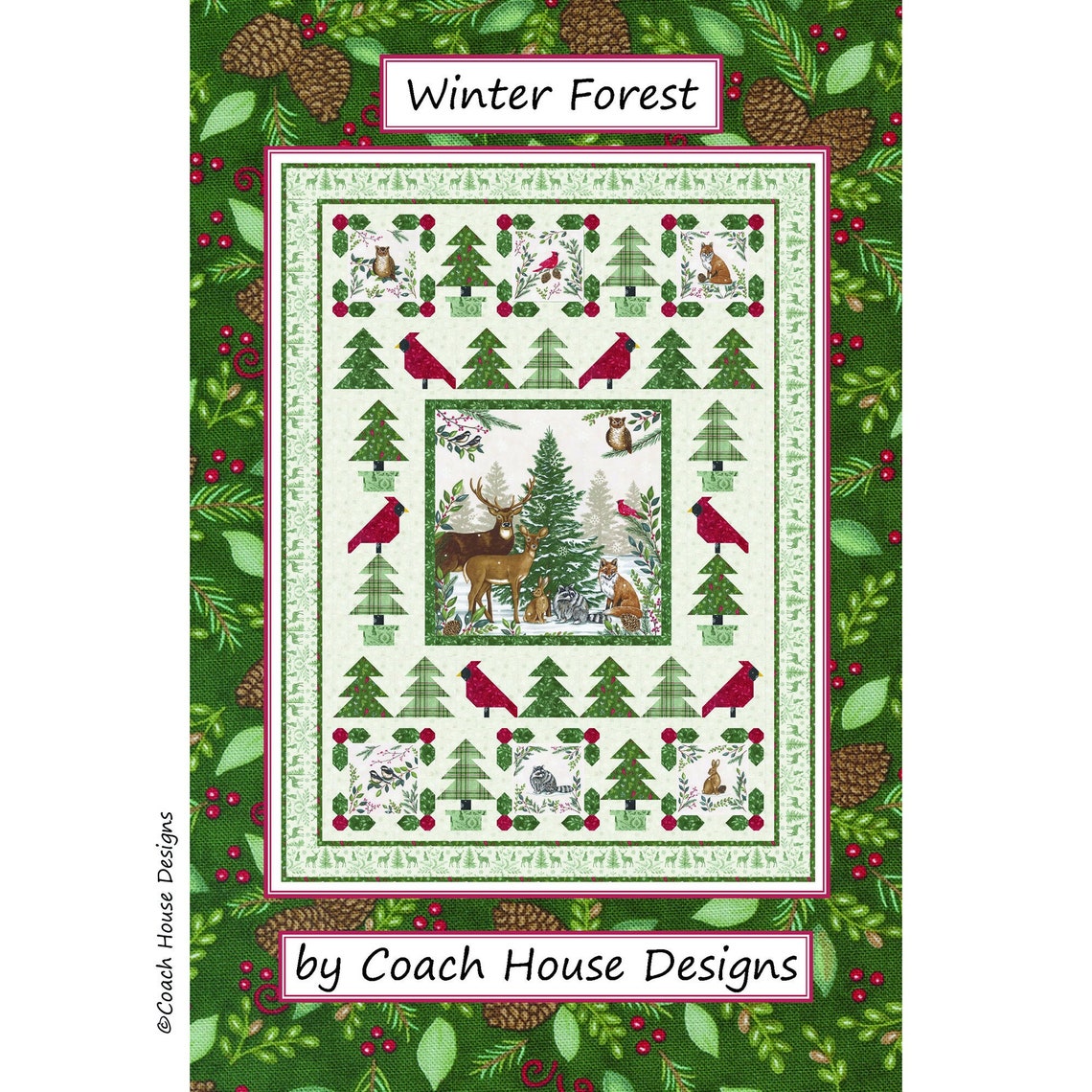 Winter Forest Digital PDF Quilt Pattern by Coach House Designs * Deb ...