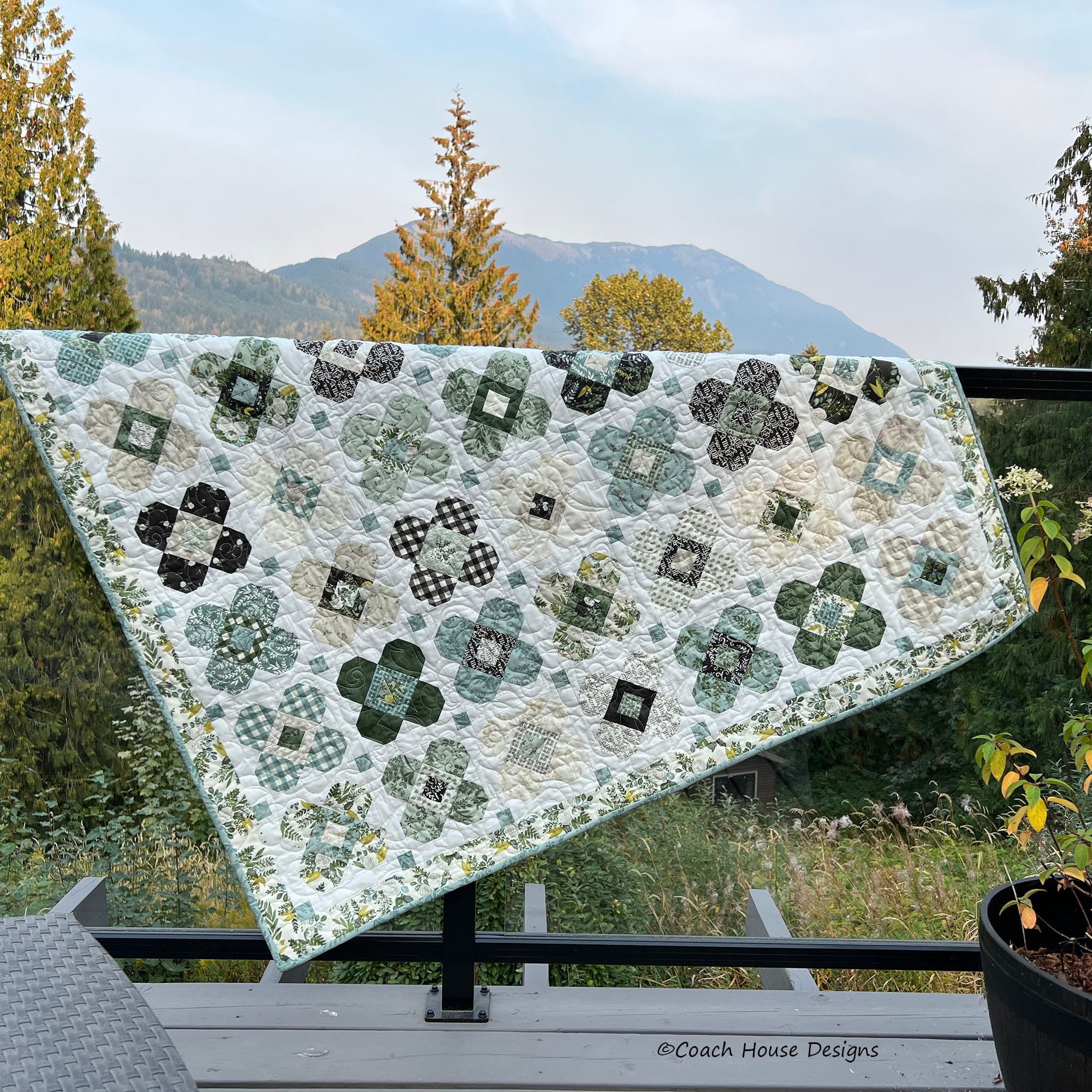 A Layer of Blooms Digital PDF Quilt Pattern by Coach House Designs deb ...