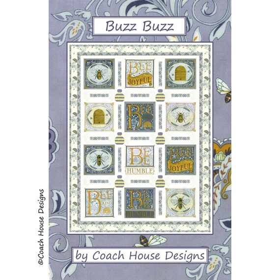 Buzz Buzz Digital PDF Quilt Pattern by Coach House Designs | Etsy