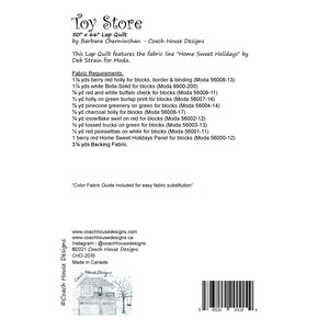 Toy Store Digital PDF Quilt Pattern by Coach House Designs ** CHRISTMAS ...