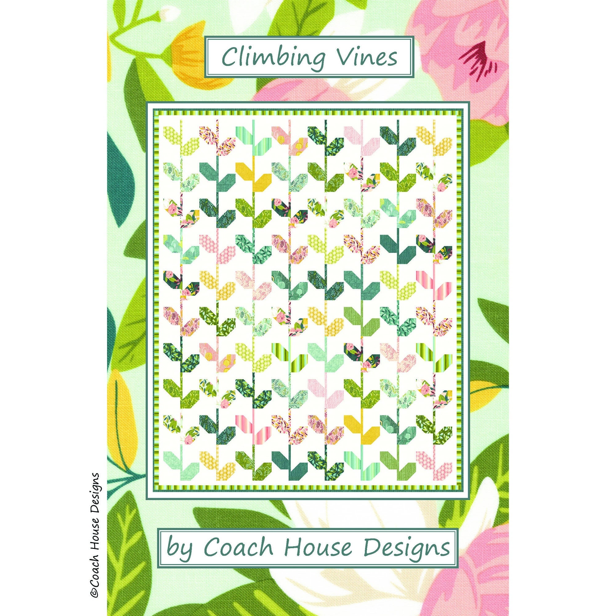 Climbing Vines Digital PDF Quilt Pattern by Coach House Designs - Etsy