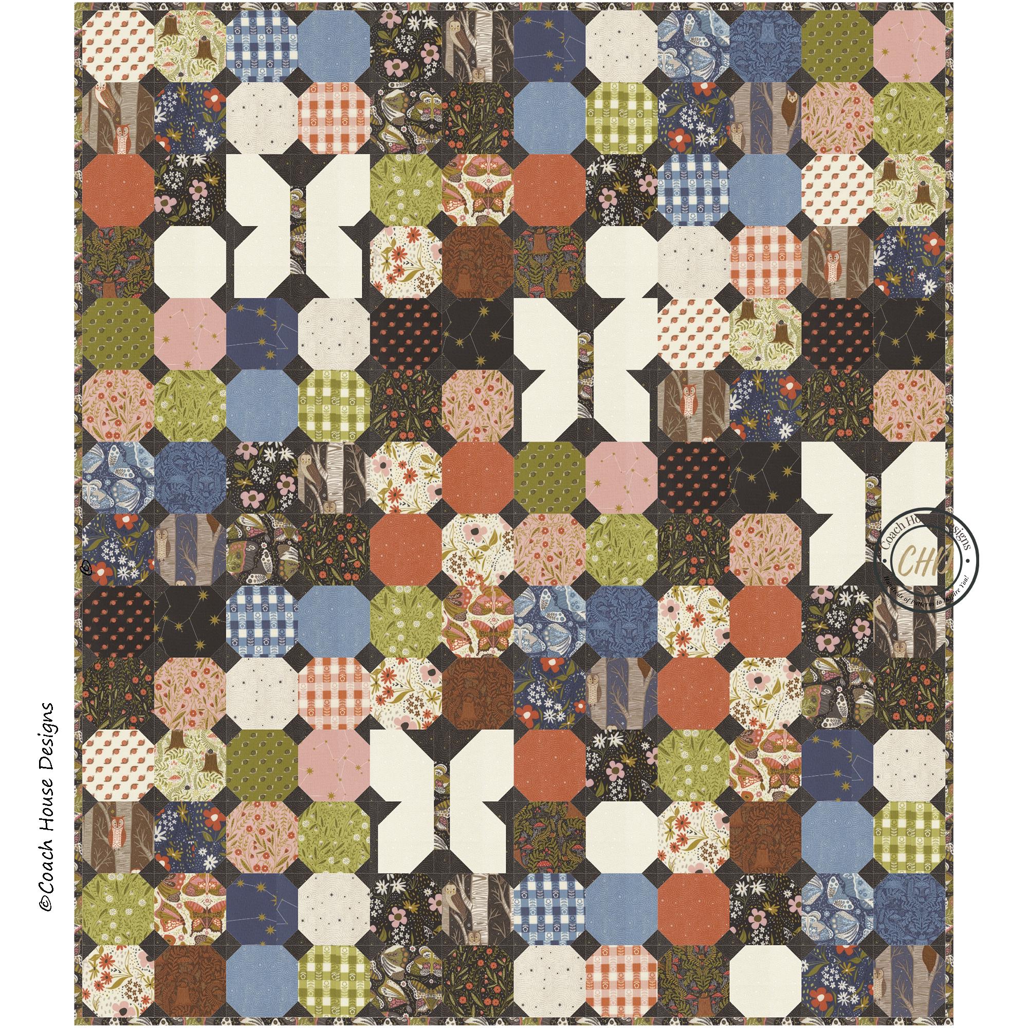 Boho Butterfly Downloadable PDF Quilt Pattern by Coach House Designs ...