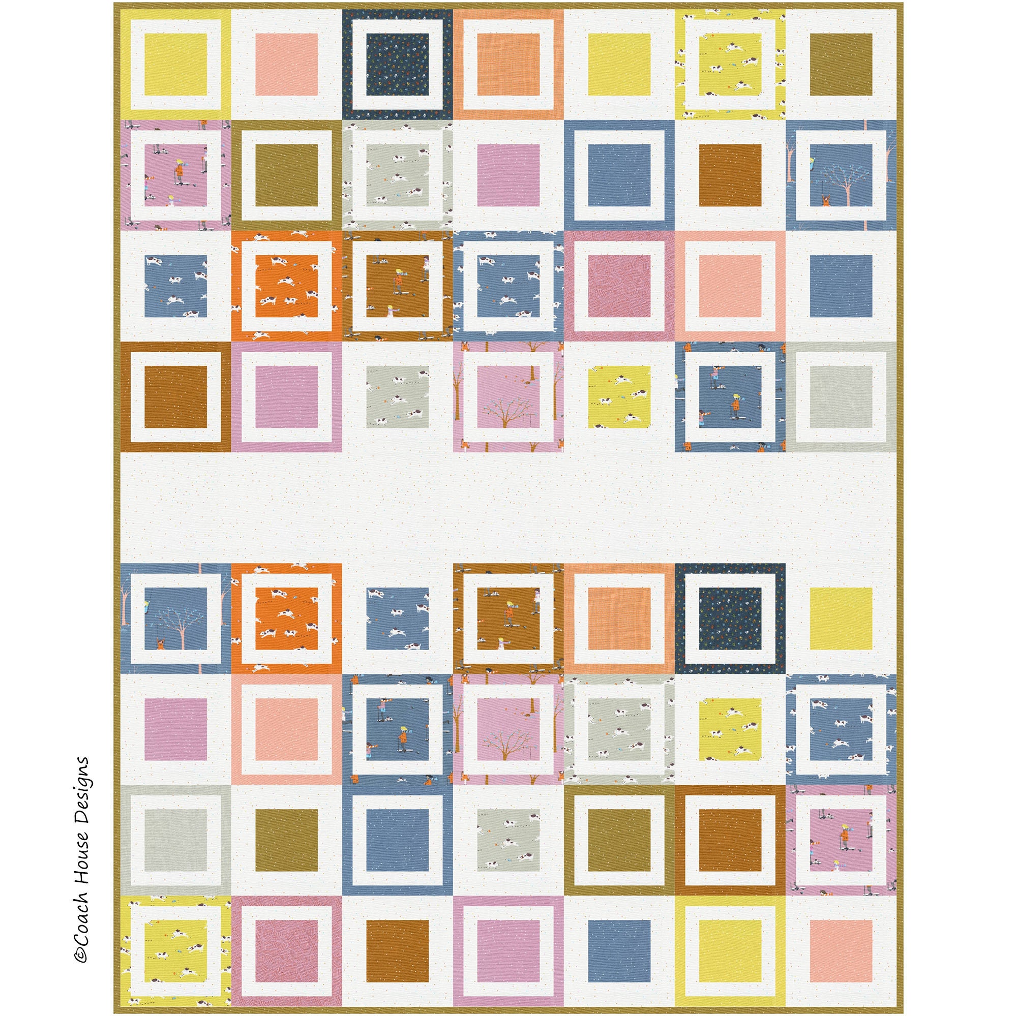 Dinosaur Steps PDF Quilt Pattern by Coach House Designs - Stacy Lest ...
