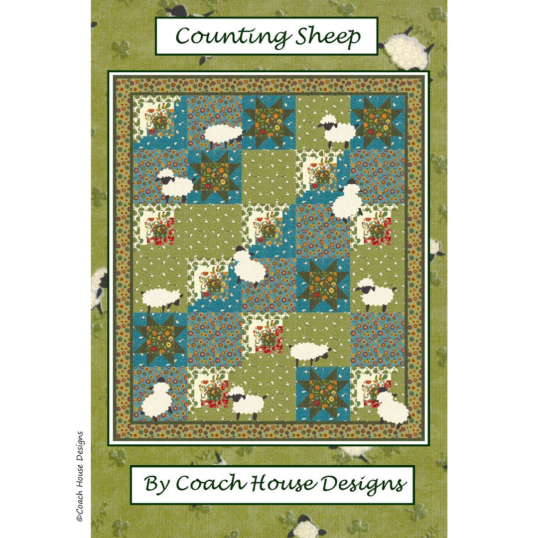 Counting Sheep Digital PDF Quilt Pattern by Coach House Designs - Etsy