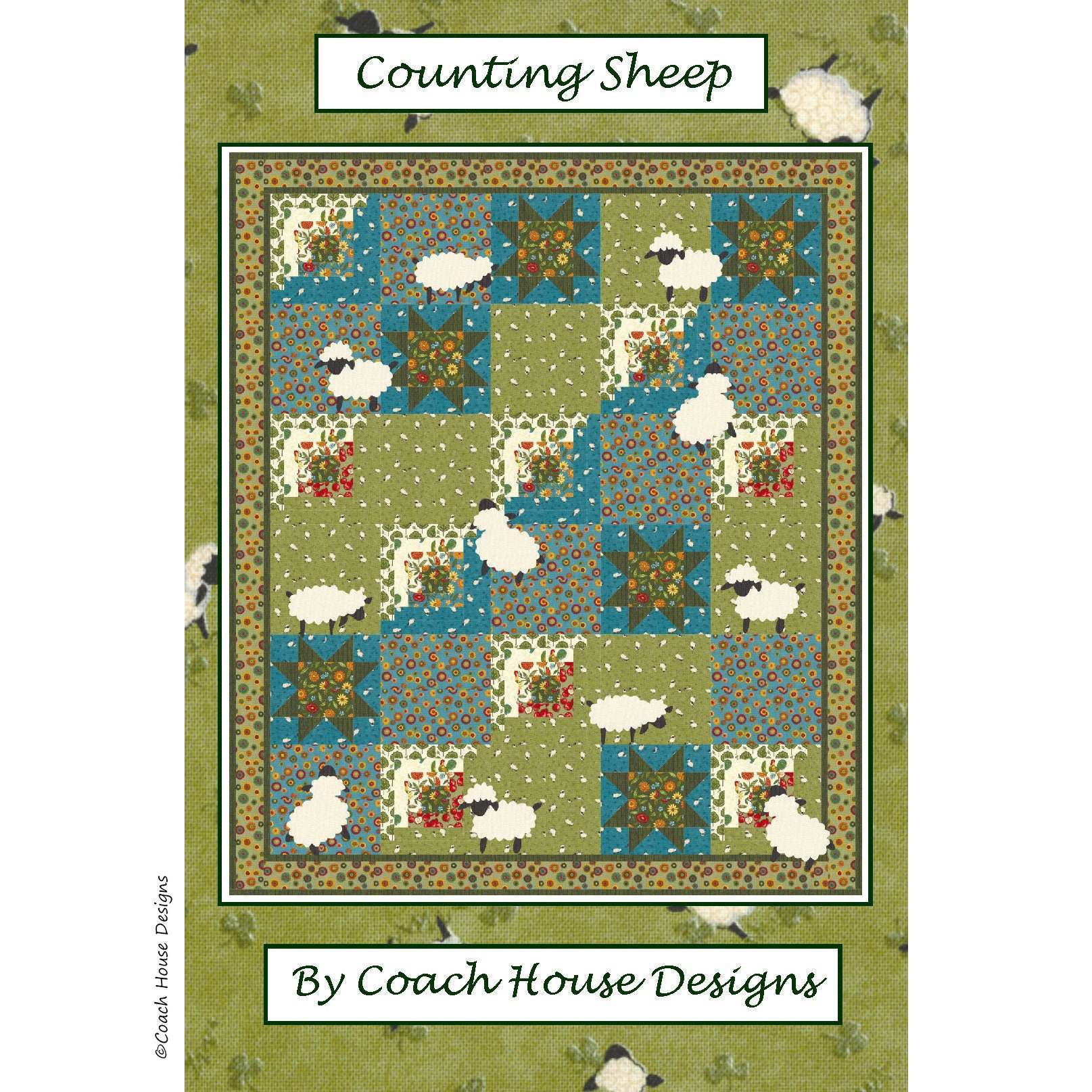 Counting Sheep Digital PDF Quilt Pattern by Coach House Designs - Etsy