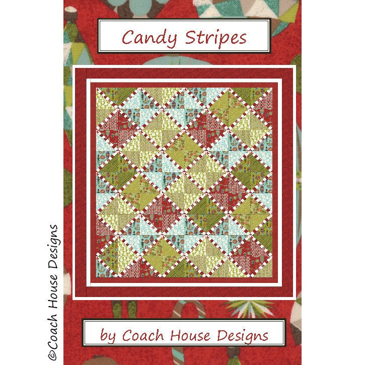 Candy Stripes Digital PDF Quilt Pattern by Coach House Designs - Etsy ...