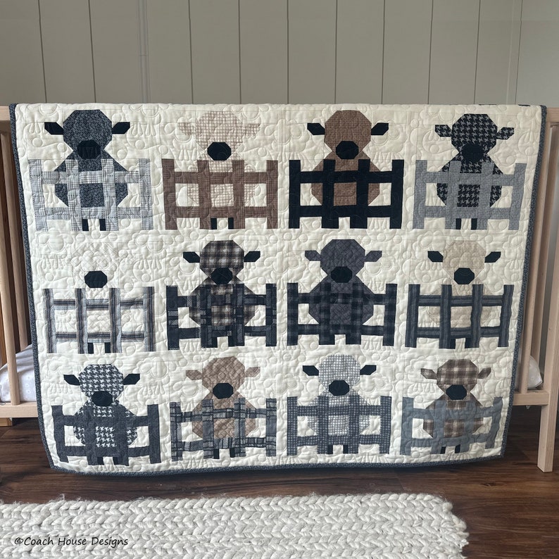Woolie Lambs Digital PDF Quilt Pattern by Coach House Designs - Etsy
