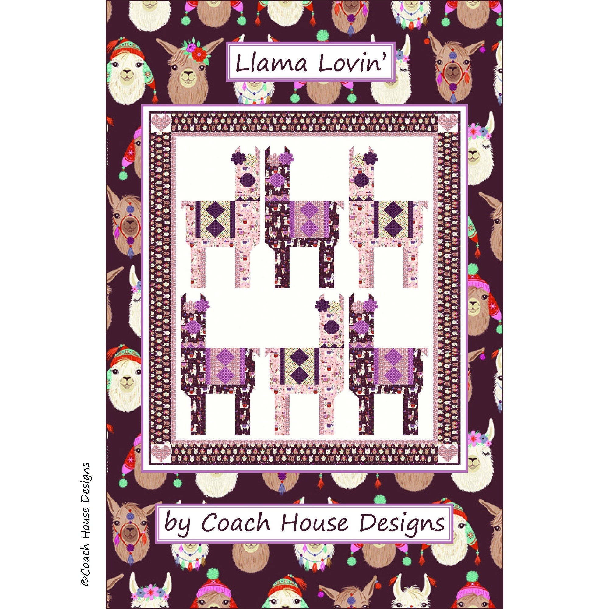 Llama Lovin' Digital PDF Quilt Pattern by Coach House Designs - Etsy