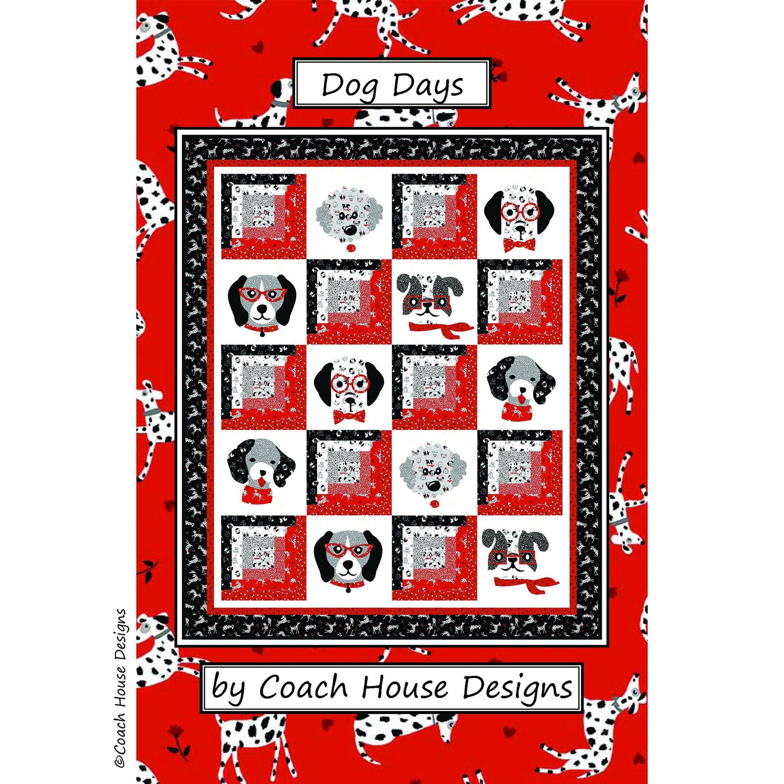 Dog Days Digital PDF Quilt Pattern by Coach House Designs - Etsy