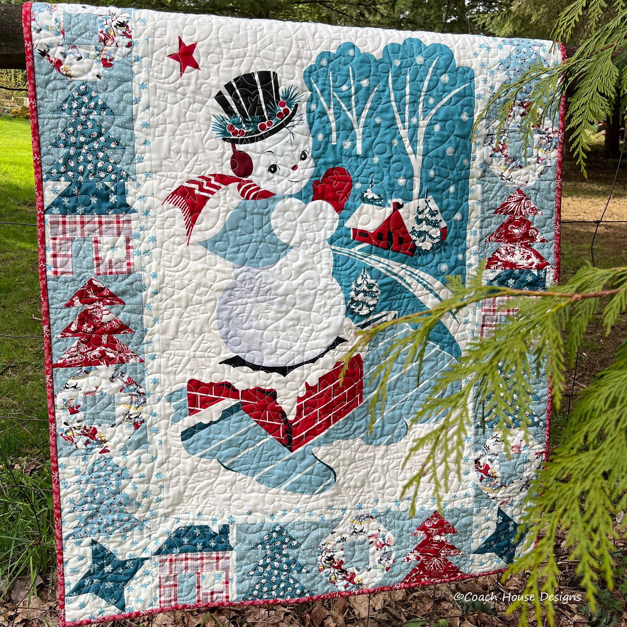 Midnight in Snowtown Digital PDF Quilt Pattern by Coach House Designs ...