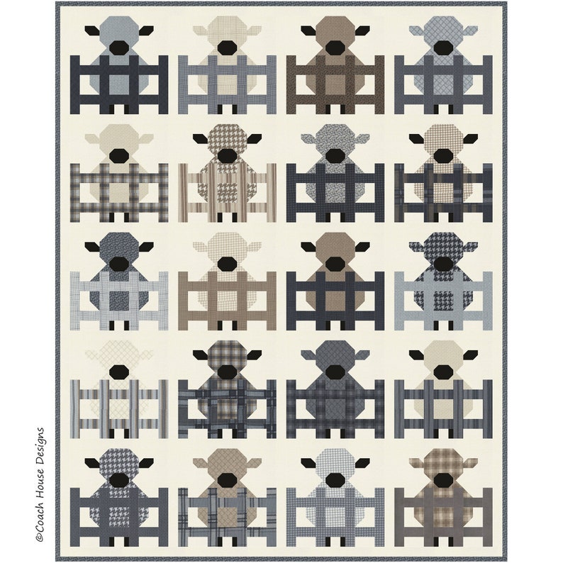 Woolie Lambs Digital PDF Quilt Pattern by Coach House Designs - Etsy