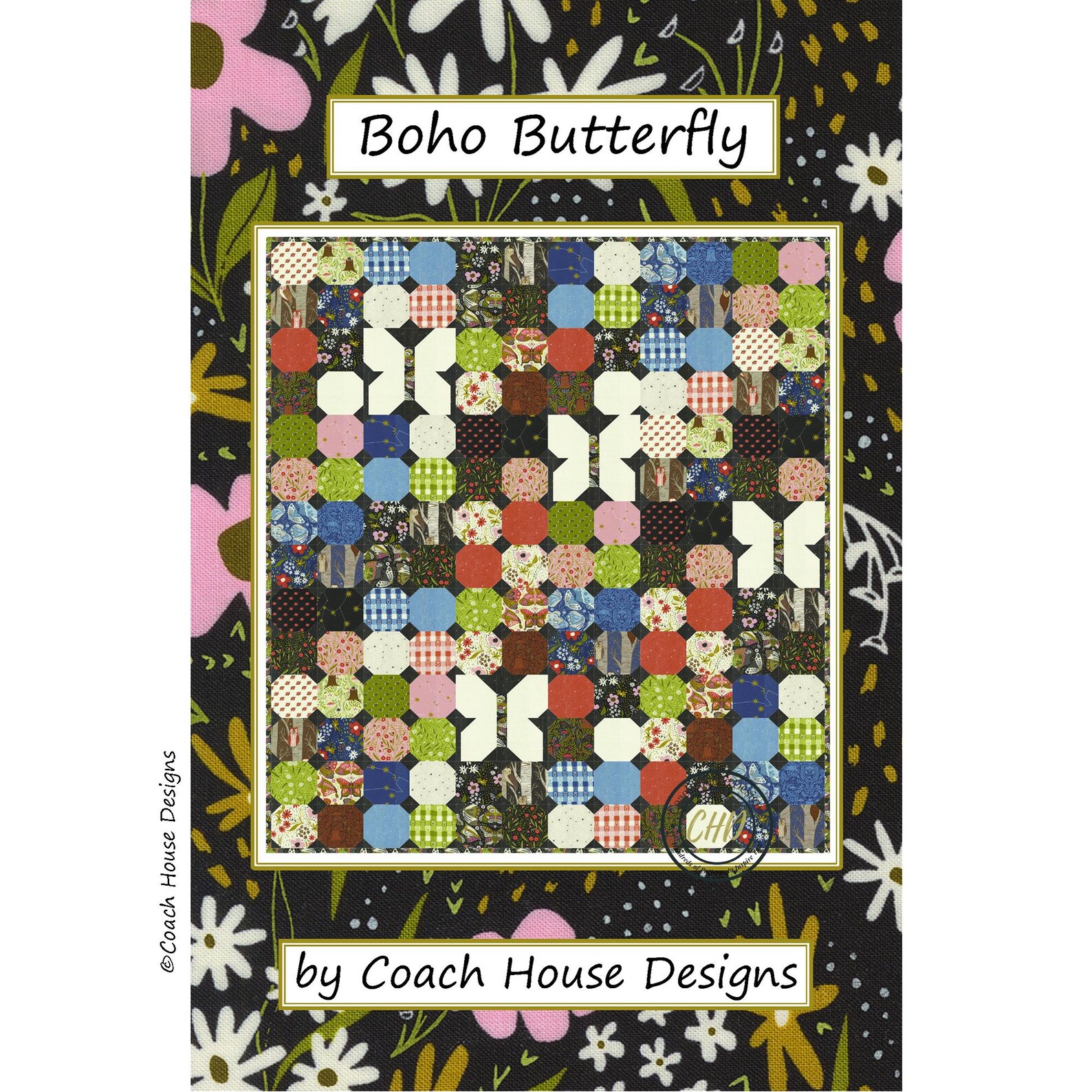 Boho Butterfly Downloadable PDF Quilt Pattern by Coach House Designs ...