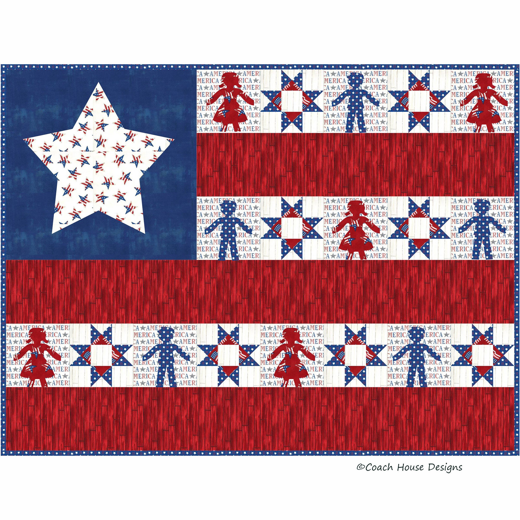 United as One Digital PDF Pattern by Coach House Designs - Etsy