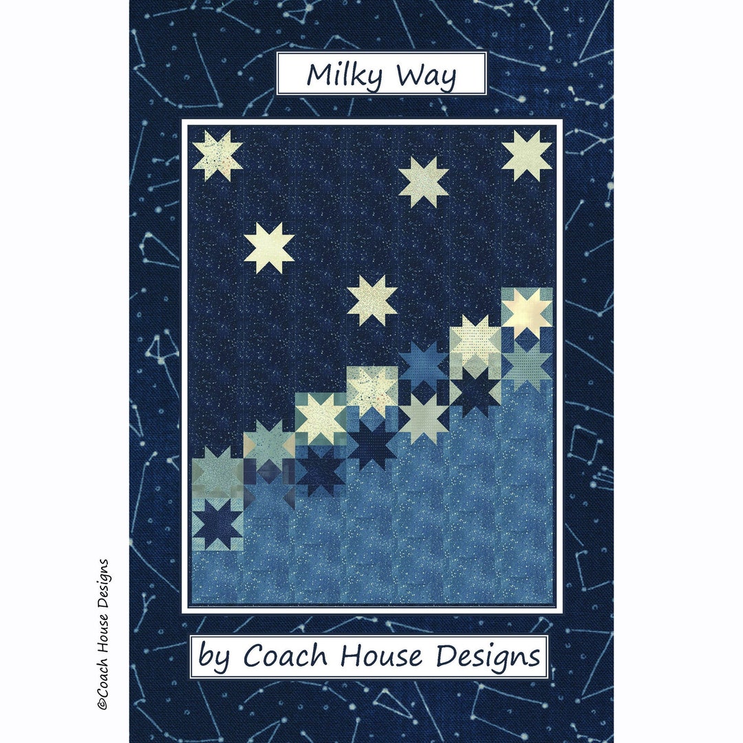 Milky Way Digital PDF Quilt Pattern by Coach House Designs - Etsy