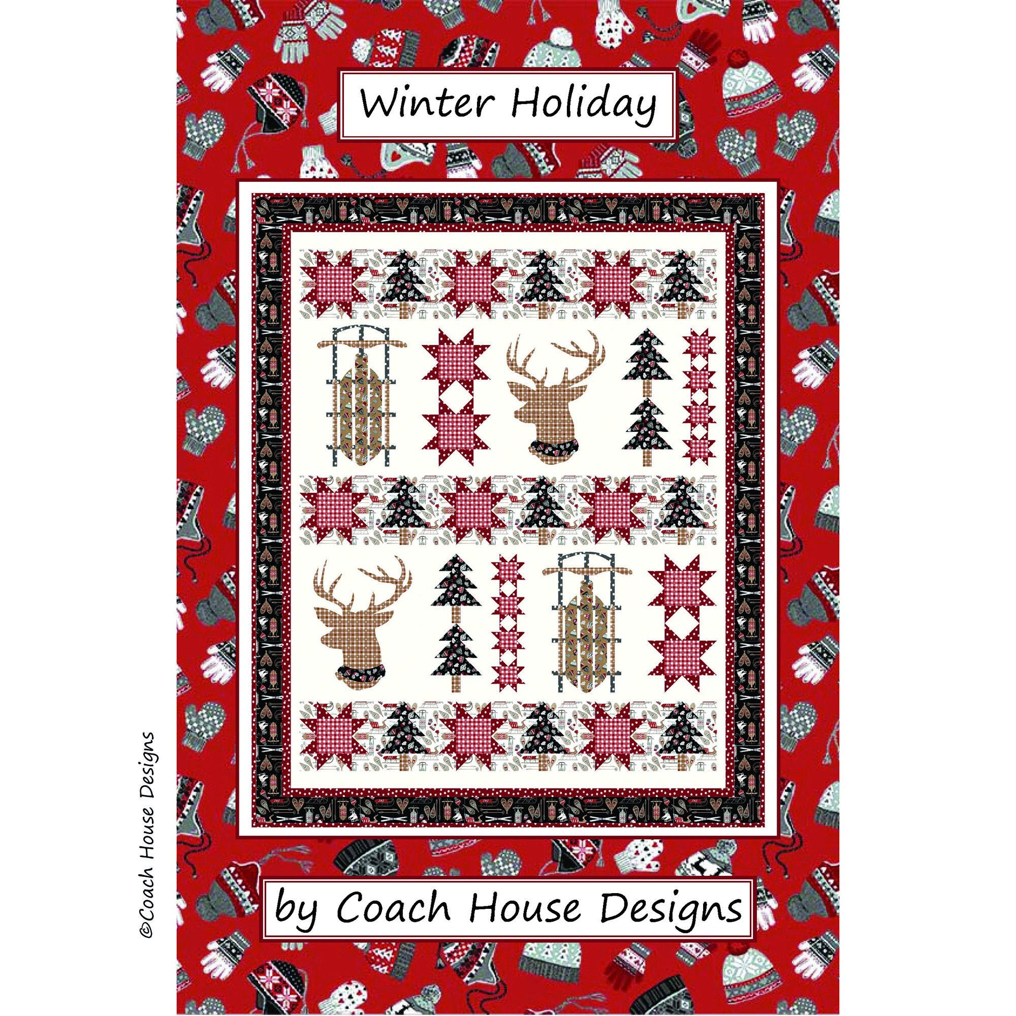 Winter Holiday Digital PDF Quilt Pattern by Coach House Designs - Etsy
