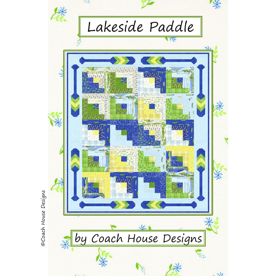 Lakeside Paddle Quilt Pattern: Deb Strain "on Lake Time" Fabric (PDF ...