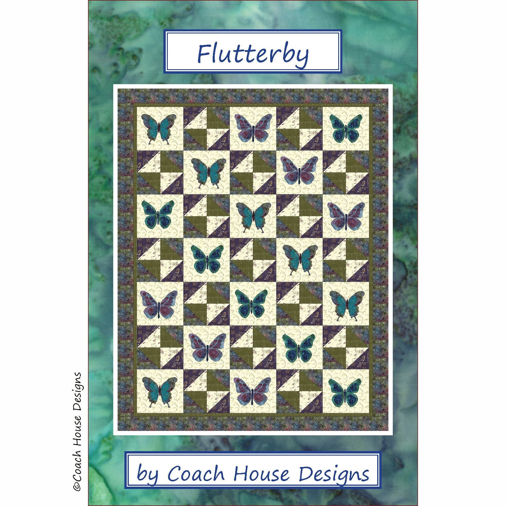 Flutterby Digital PDF Quilt Pattern by Coach House Designs - Etsy Nederland