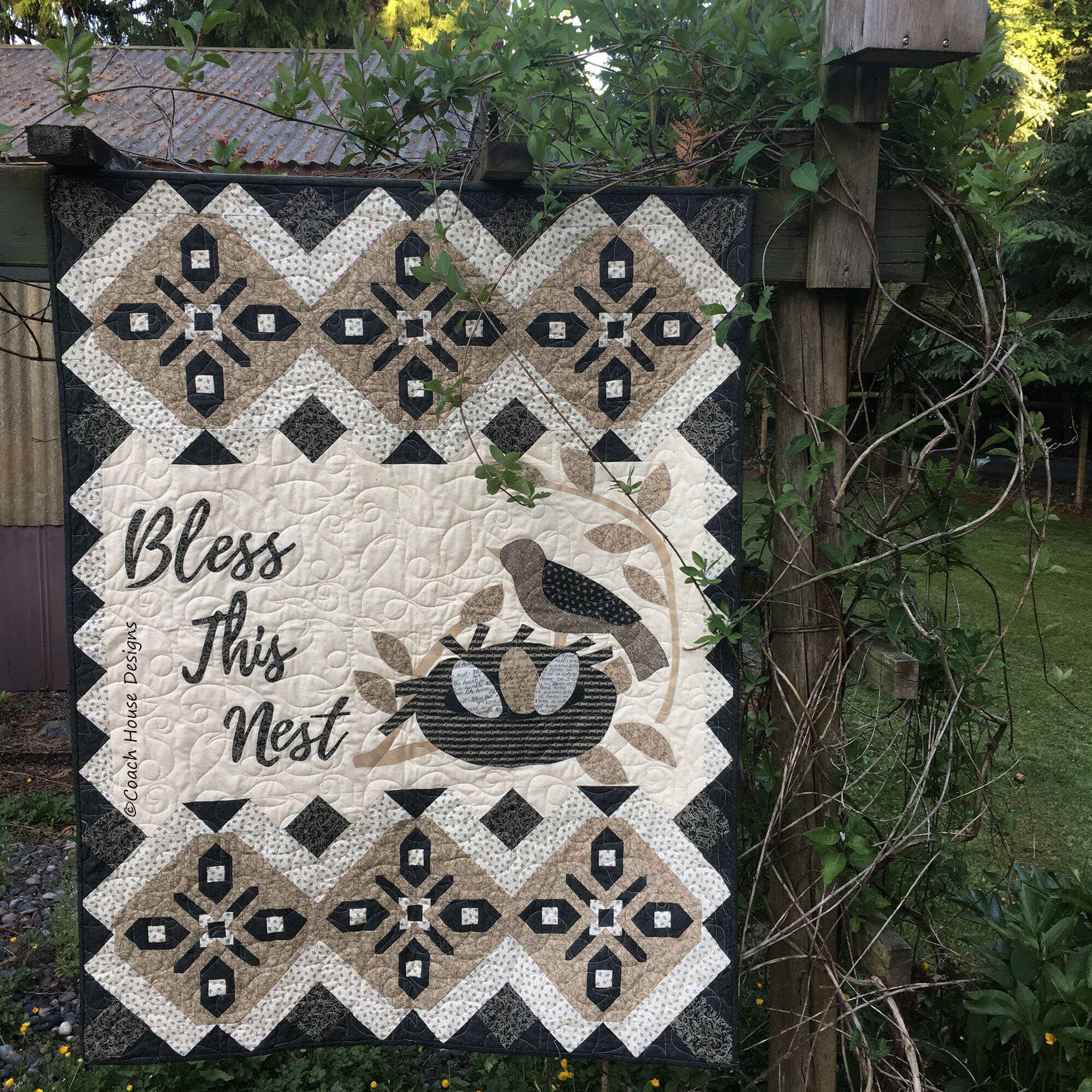 At Home Banners Digital PDF Quilt Pattern by Coach House Designs - Etsy