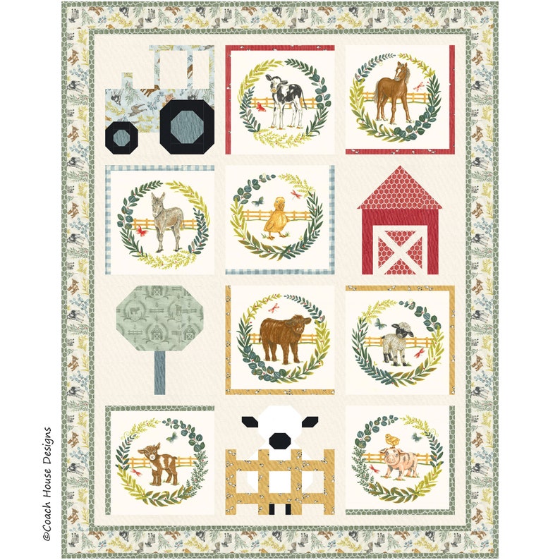 Petting Zoo Quilt Pattern: Willow's Farm Animals (digital PDF) - Etsy
