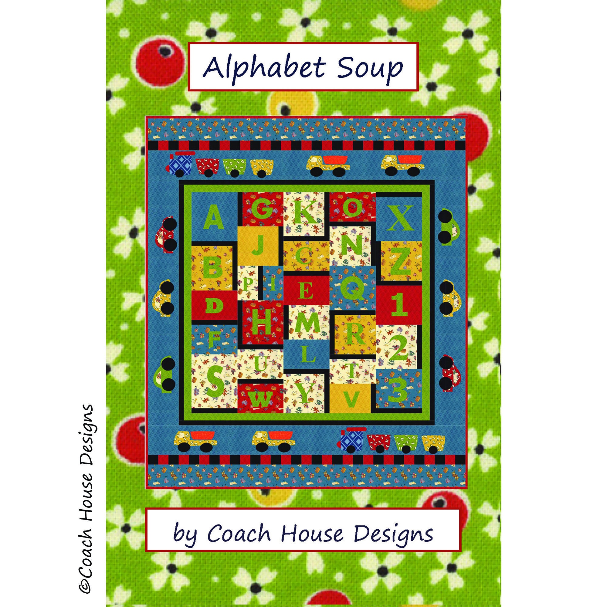 Alphabet Soup Digital PDF Quilt Pattern by Coach House Designs - Etsy ...
