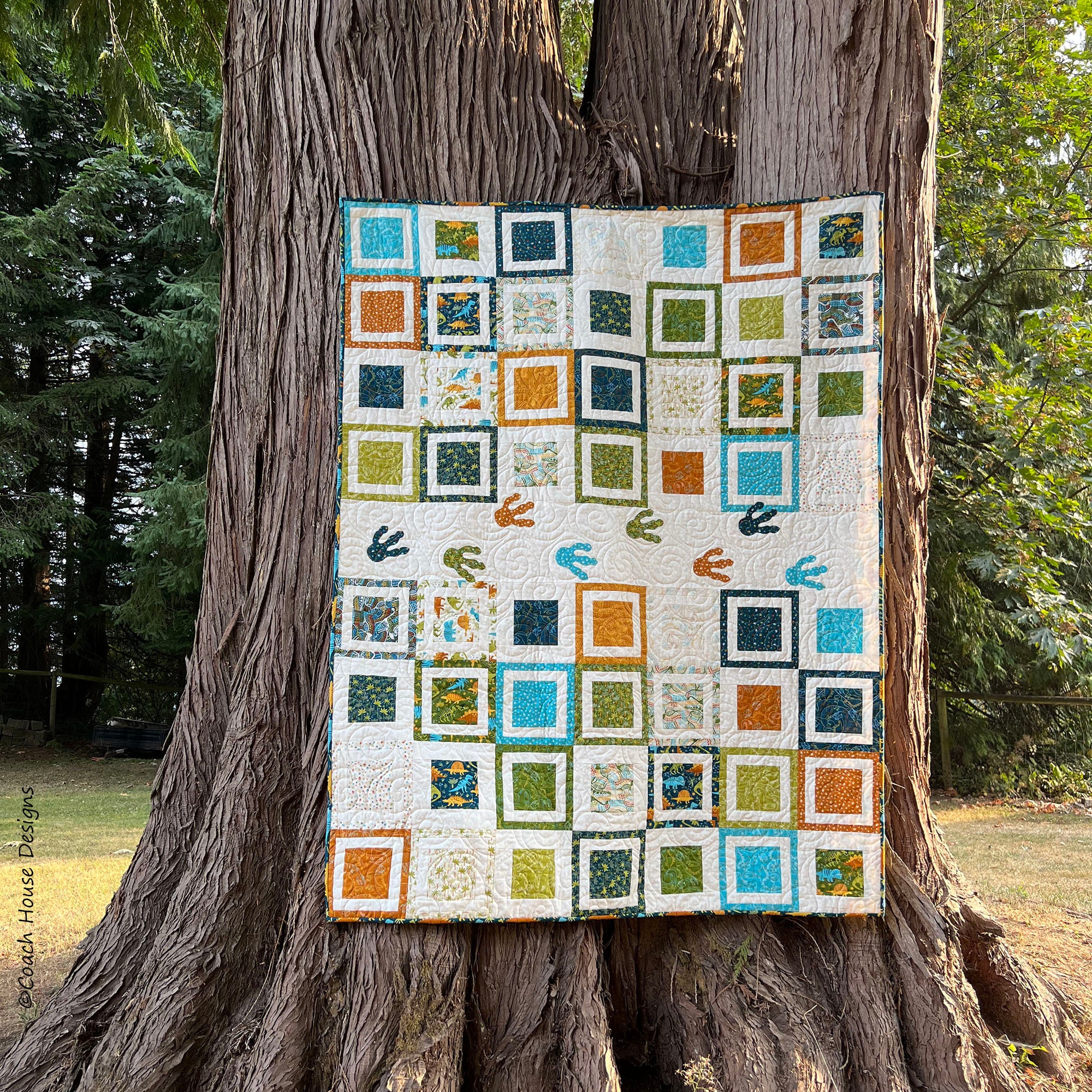 Dinosaur Steps PDF Quilt Pattern by Coach House Designs - Stacy Lest ...