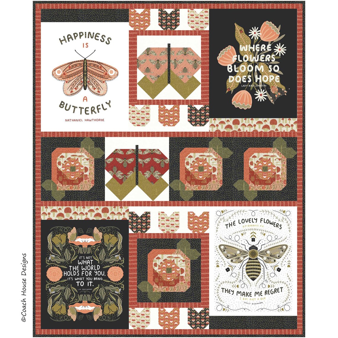 Hope Blooms PDF Quilt Pattern by Coach House Designs - MEADOWMERE by ...